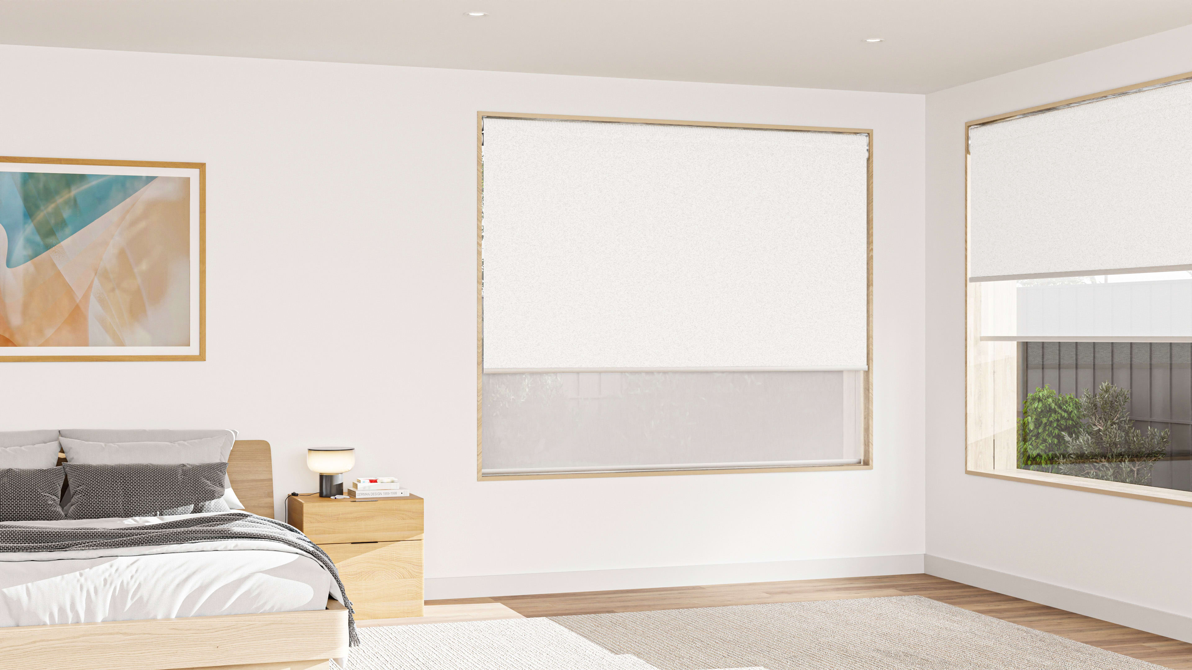 Sanctuary Blockout and One Screen Sunscreen Double Roller Blind in ...