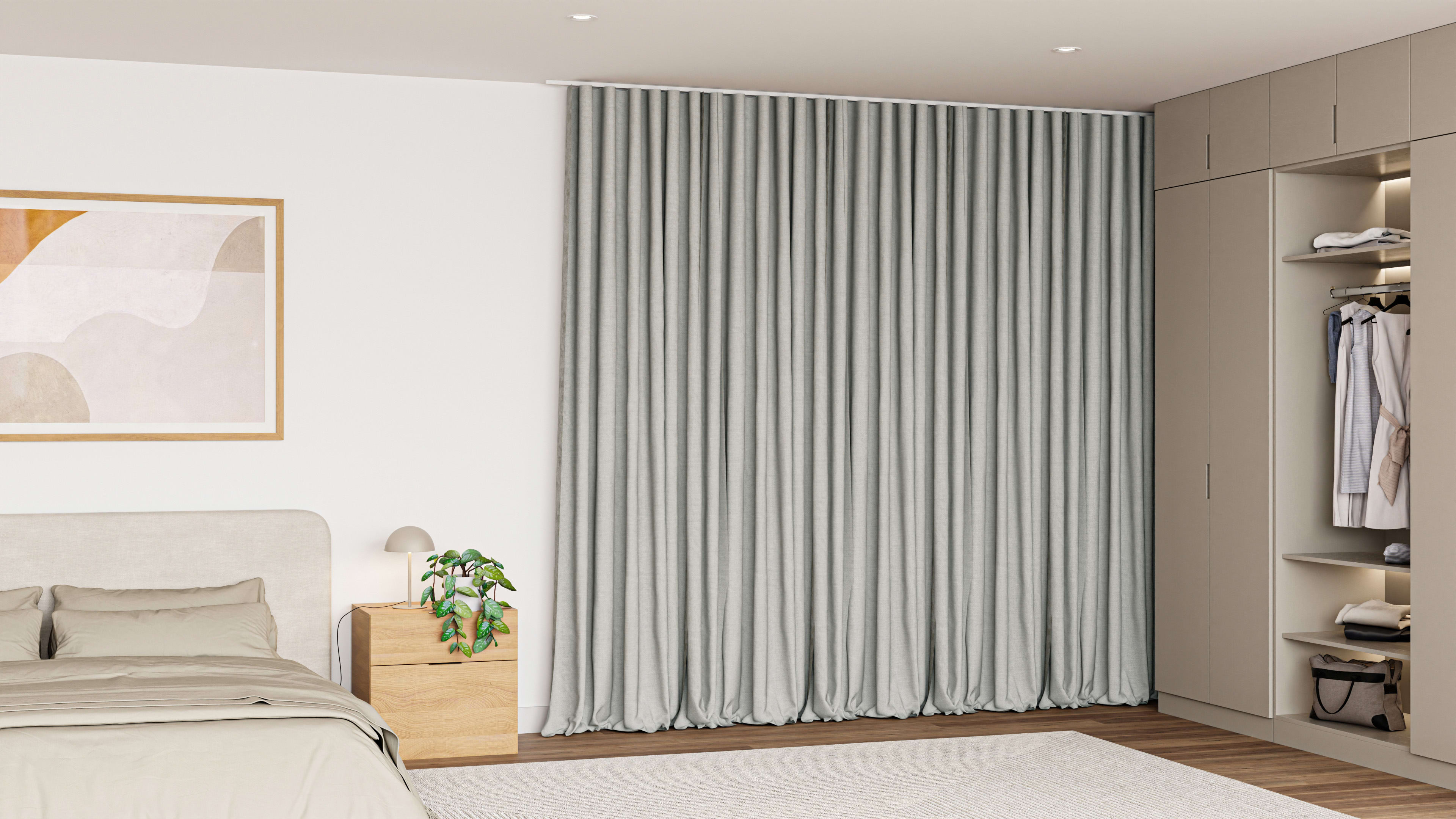 Simplicity Blockout Curtain in Ash