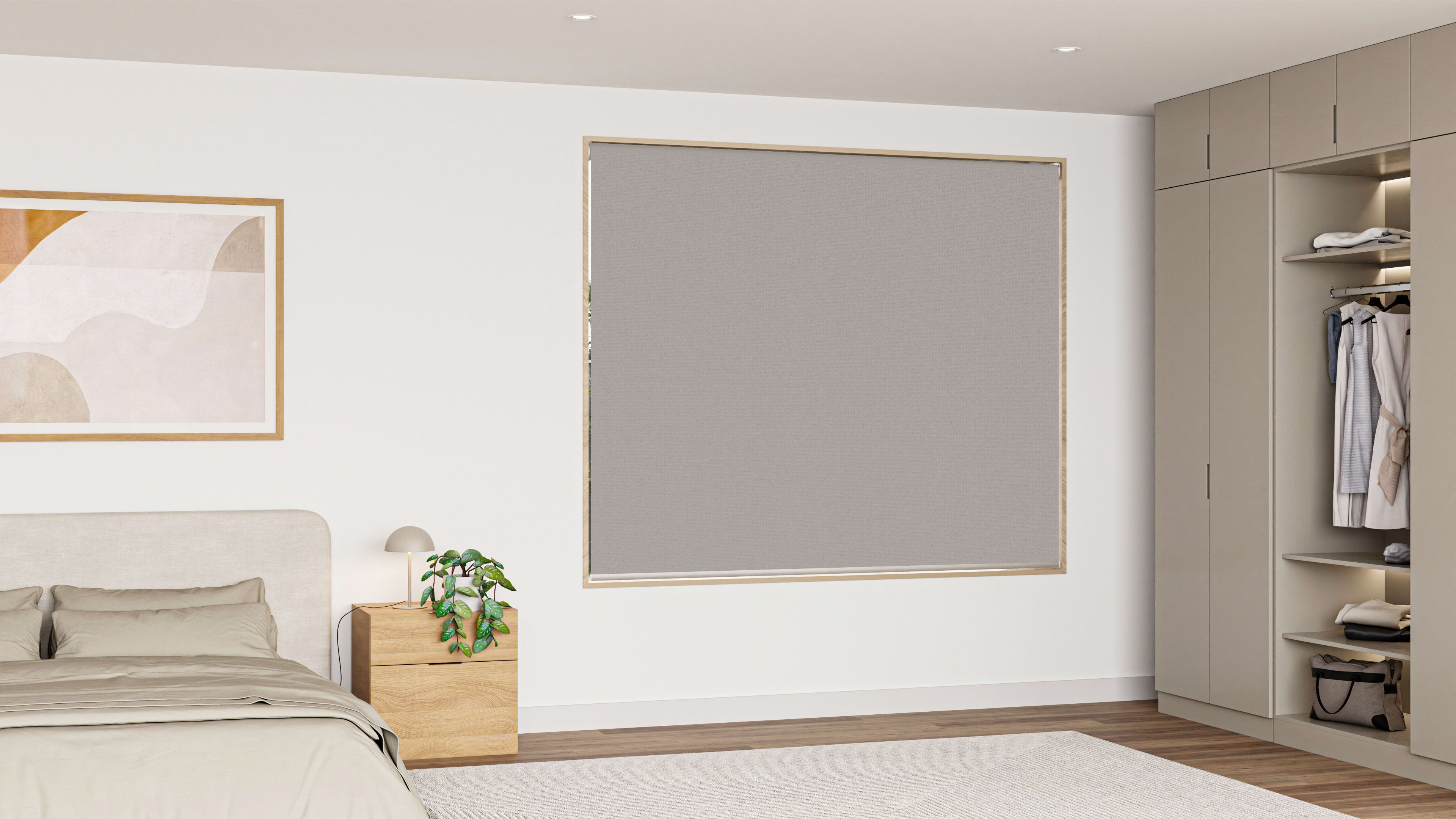 Balmoral BO Blockout Roller Blind in Armour BO