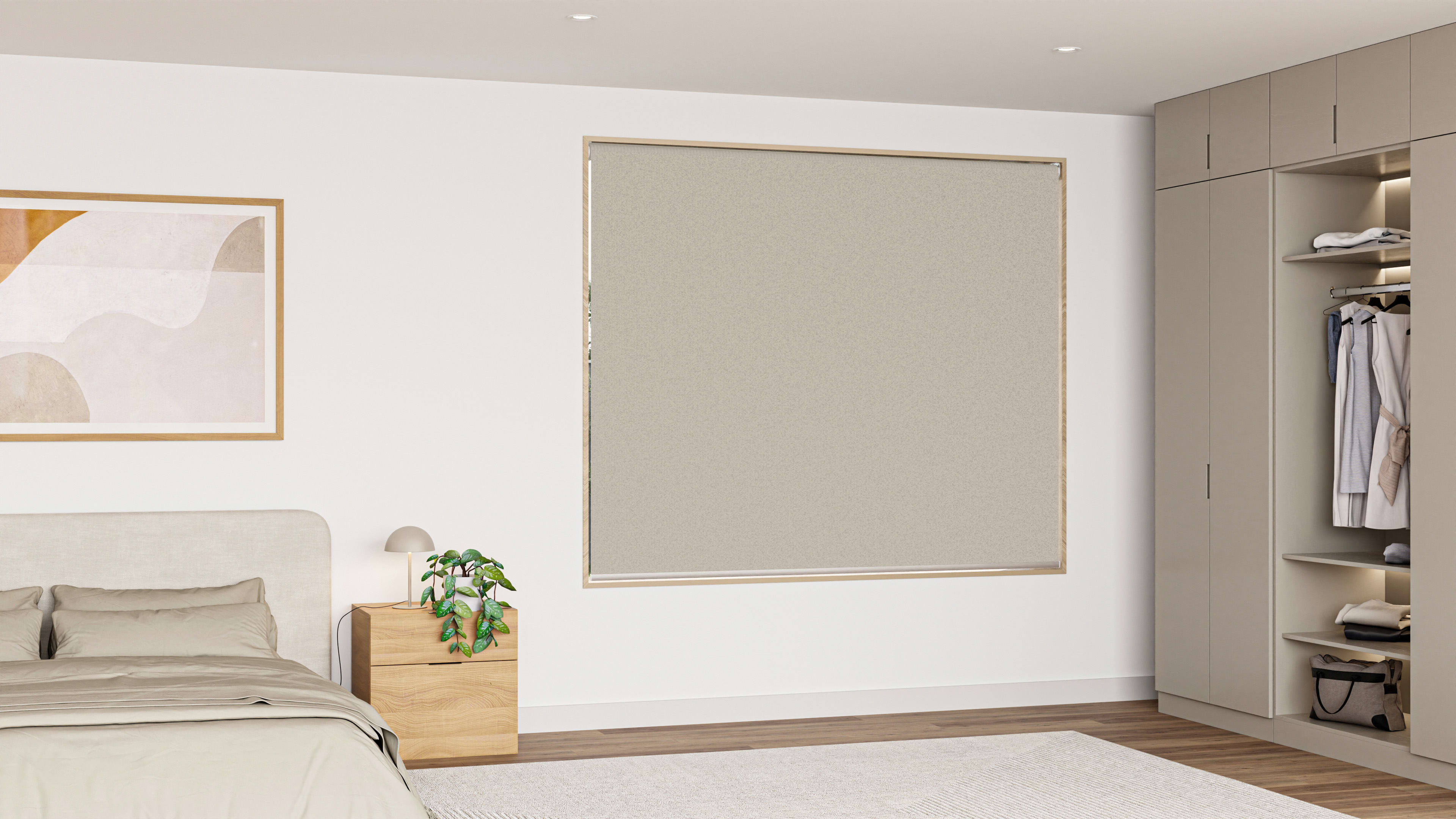 Jersey BO Blockout Roller Blind in Render BO