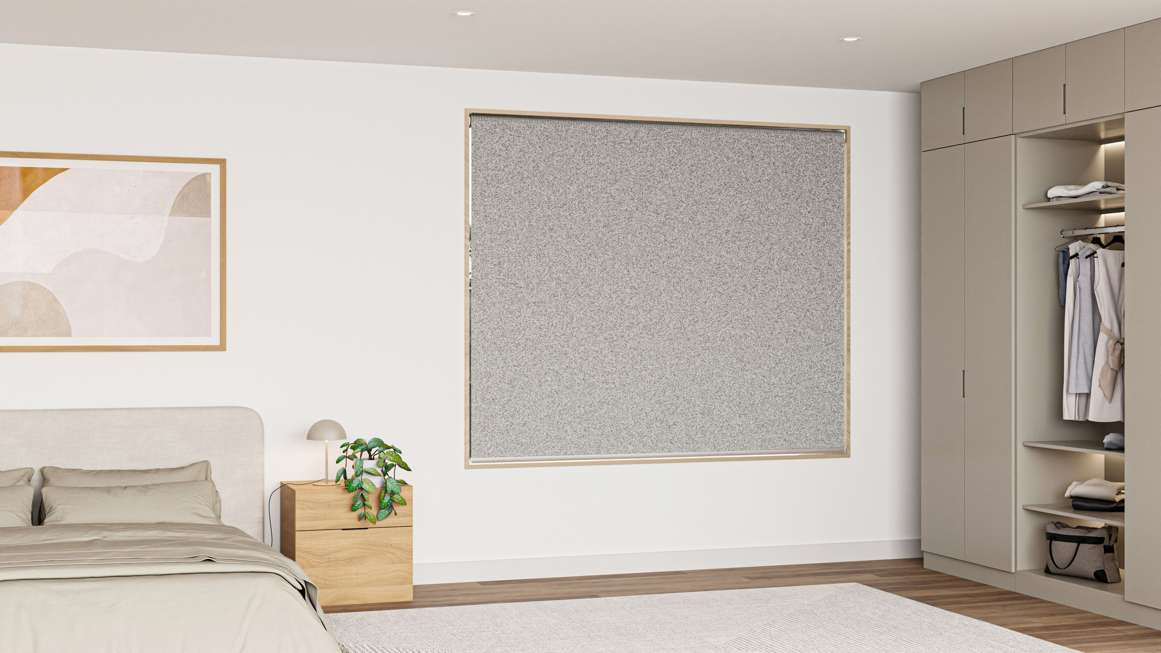 Linesque BO Blockout Roller Blind in Vine