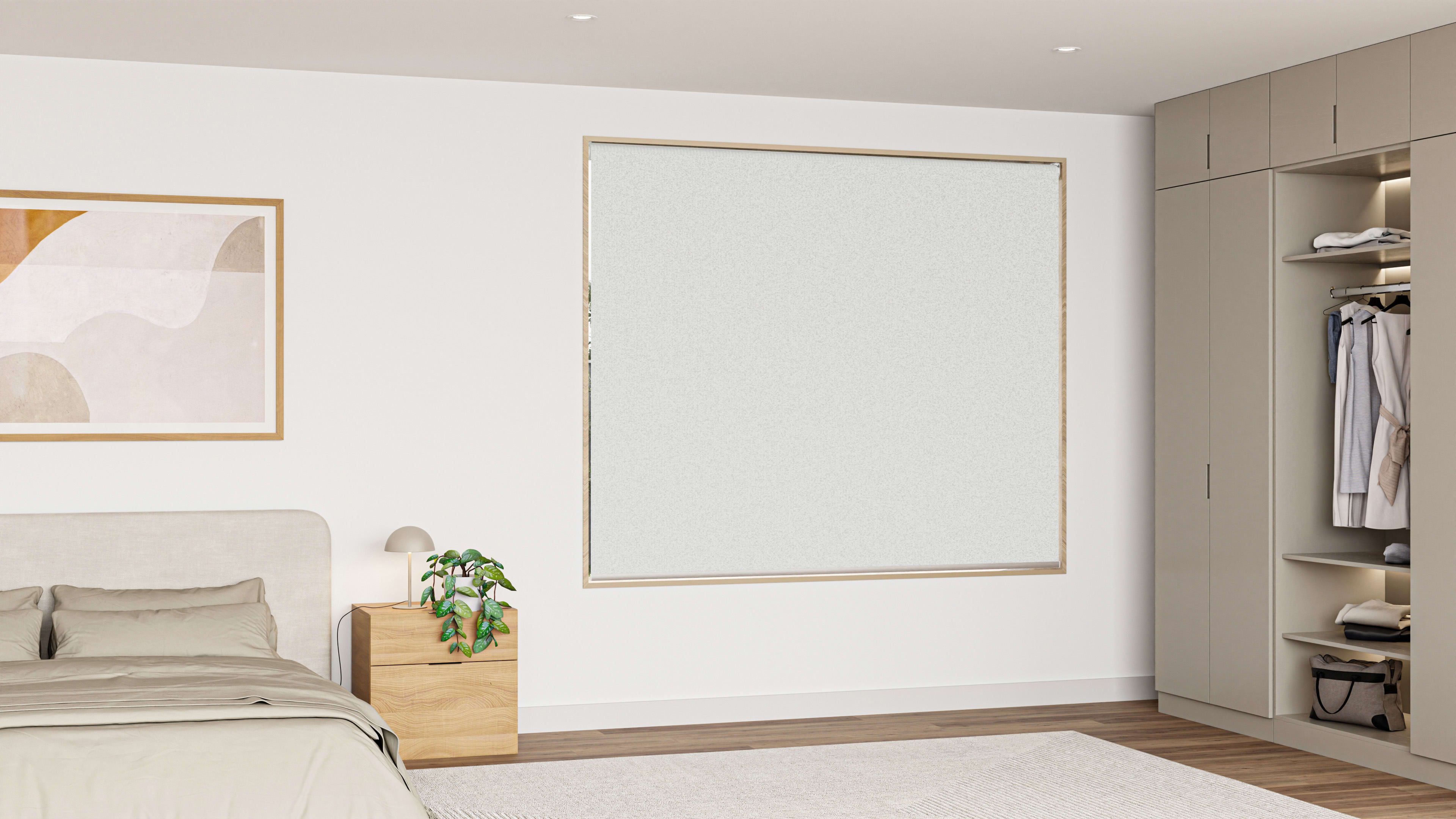 Matrix Blockout Roller Blind in Pixel