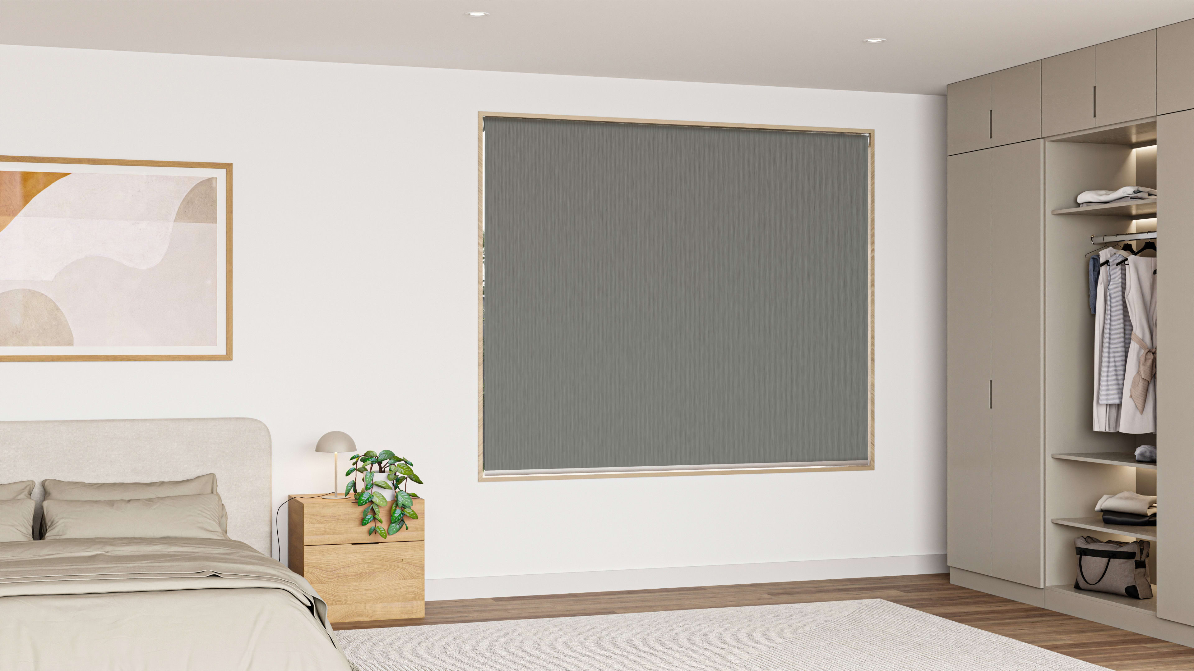 Sanctuary BO Blockout Roller Blind in Slate BO
