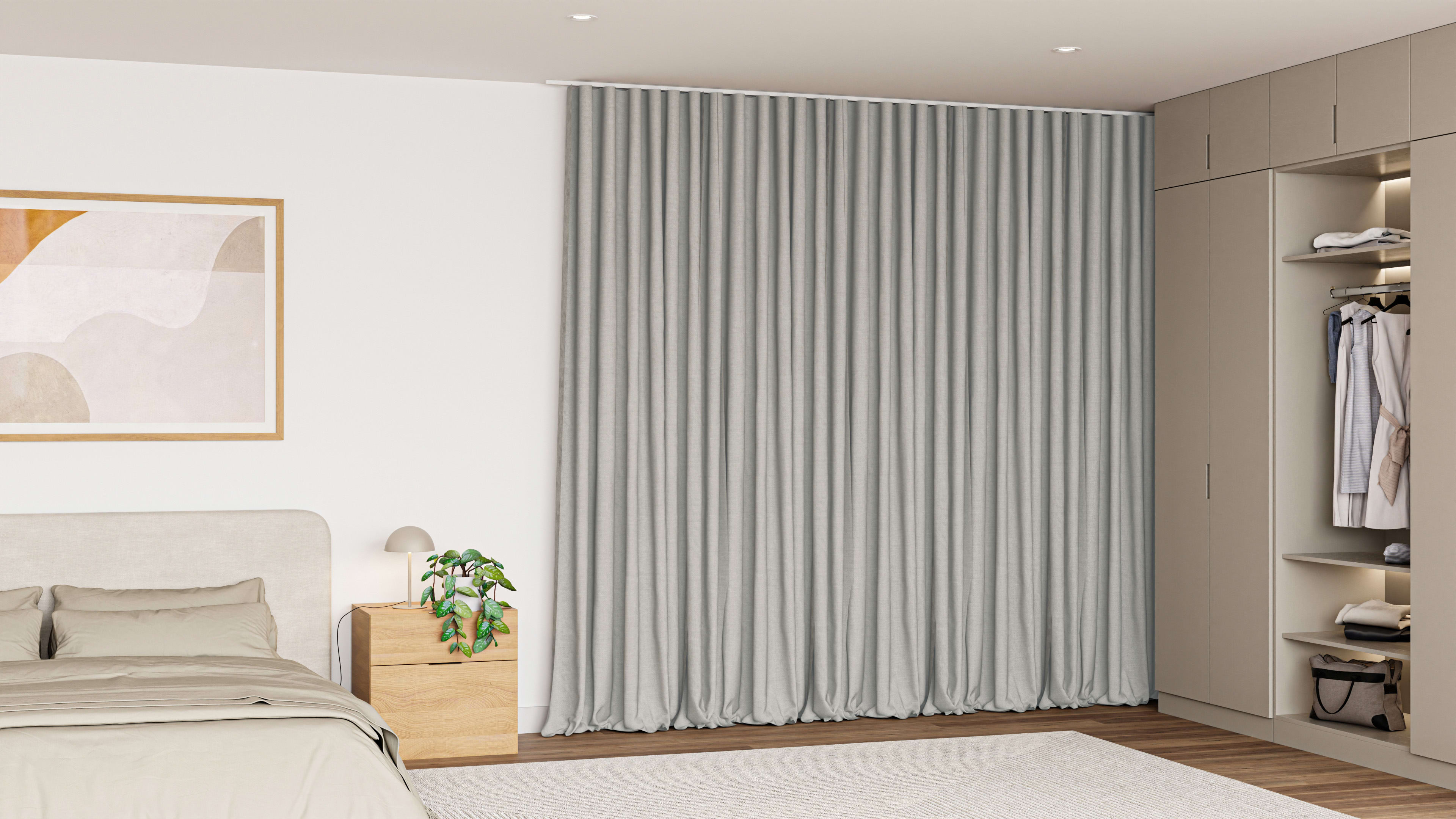 Aesop Sheer and Simplicity Lined Curtain in Atlantic