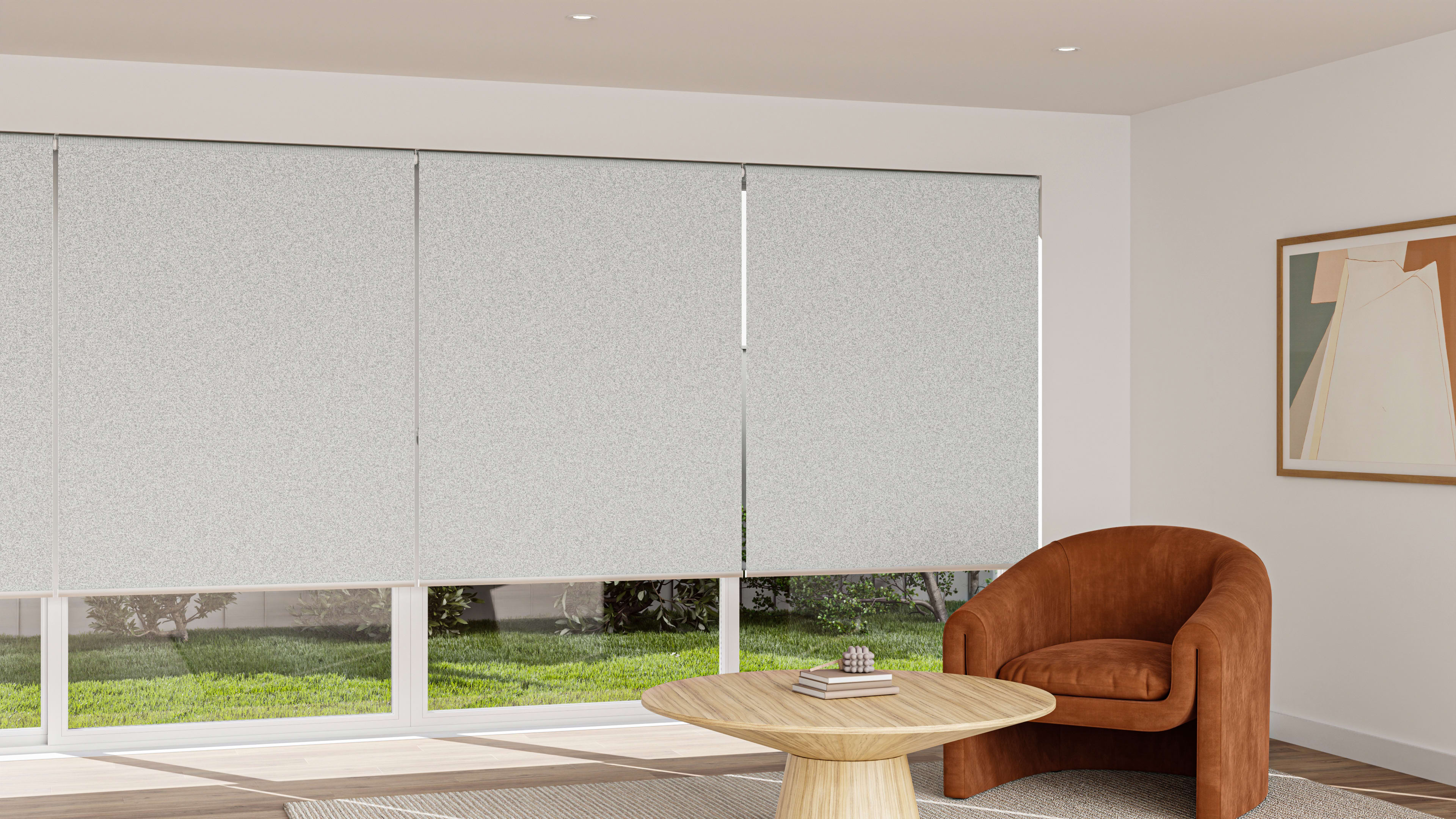 Matrix Blockout Linked Roller Blind in Pixel