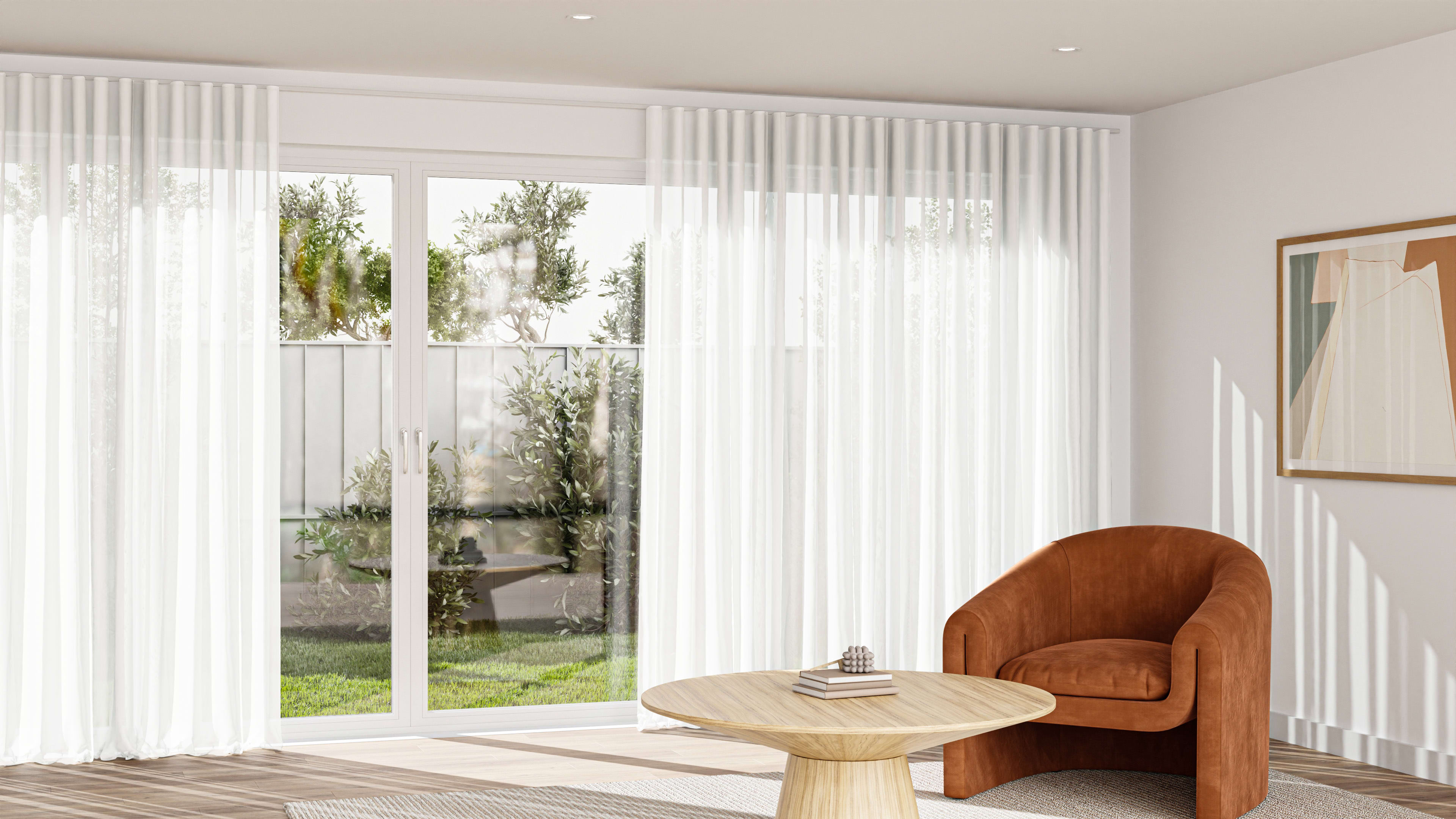 Burano Sheer Curtain in Talc