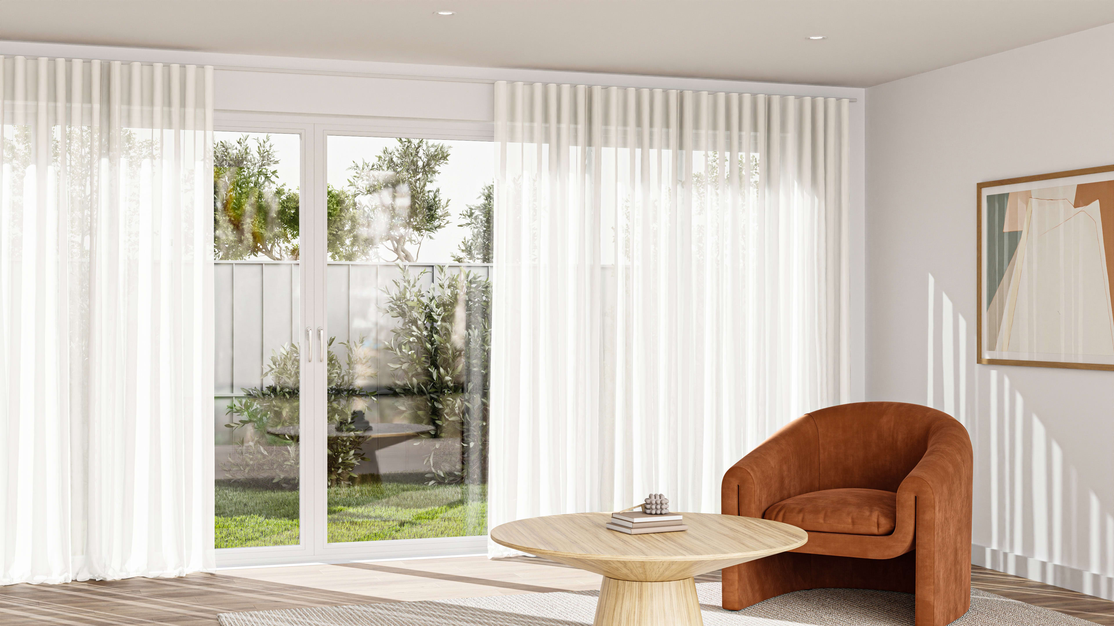 Burano Sheer Curtain in Vanilla