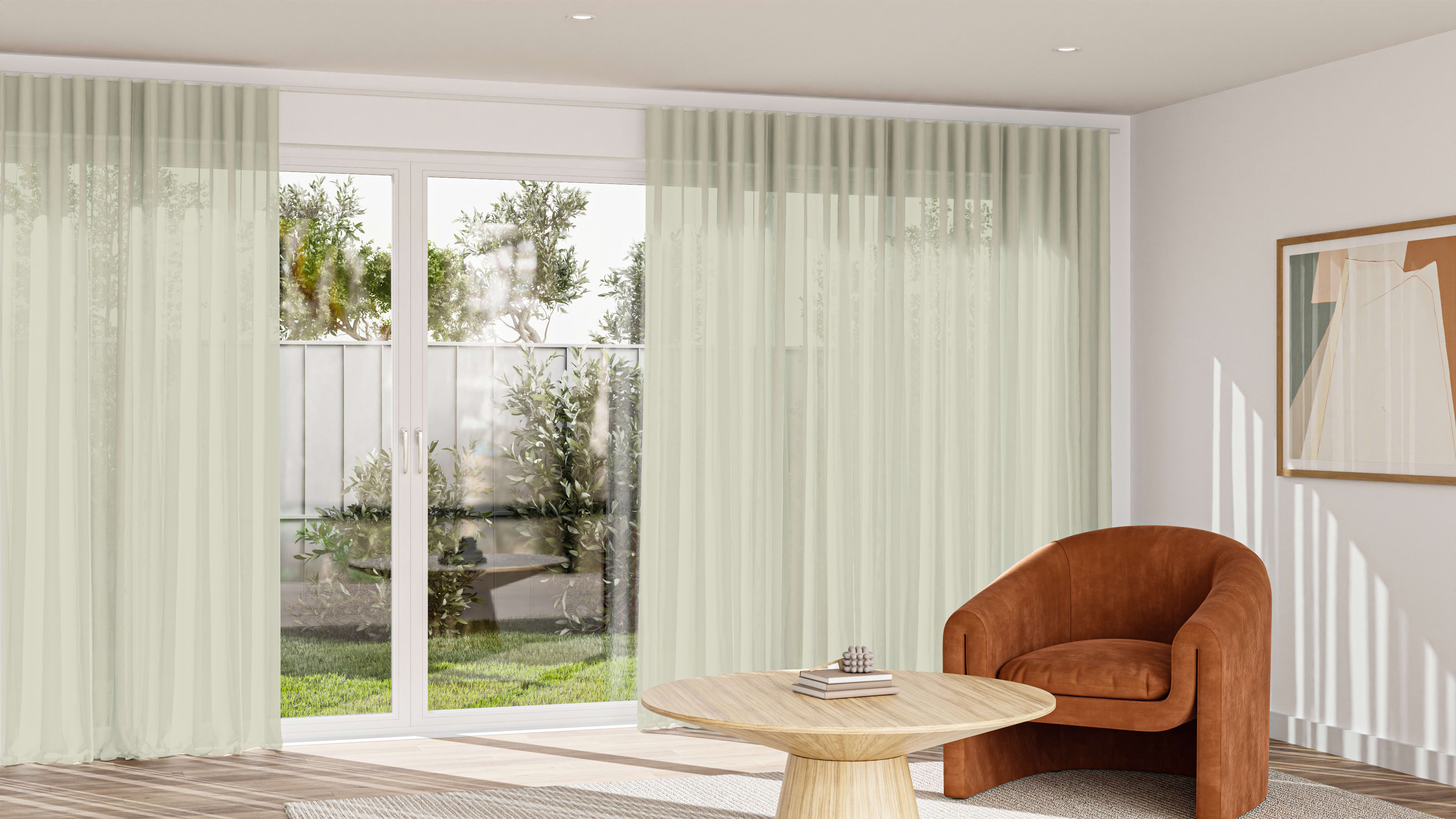 Kyoto Sheer Curtain in Pistachio