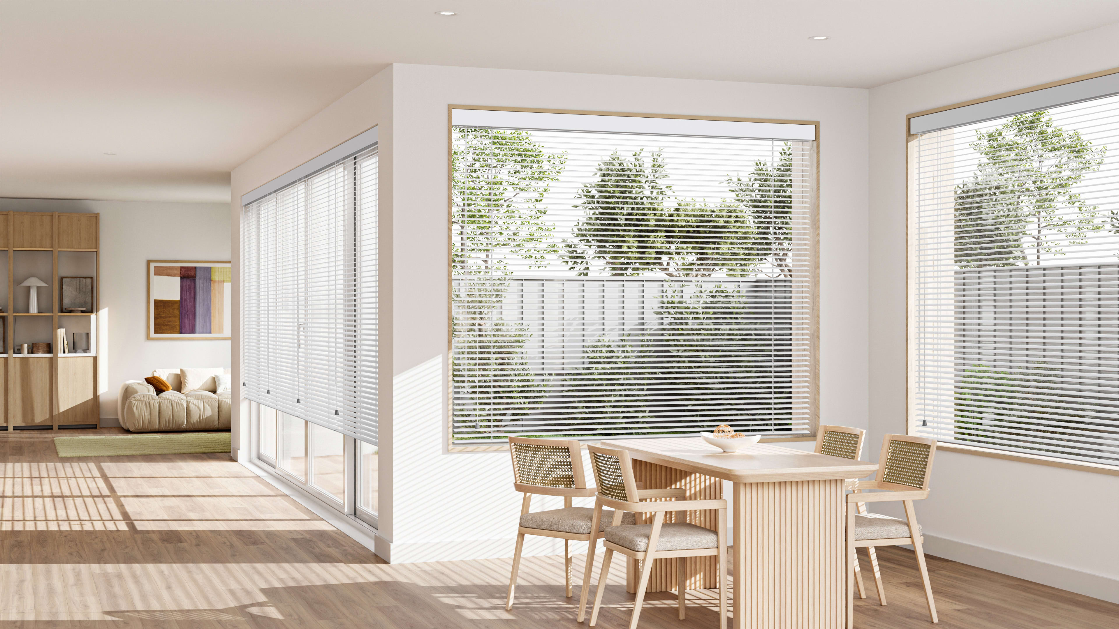 50mm Aluminium Venetian Blind in Basic White