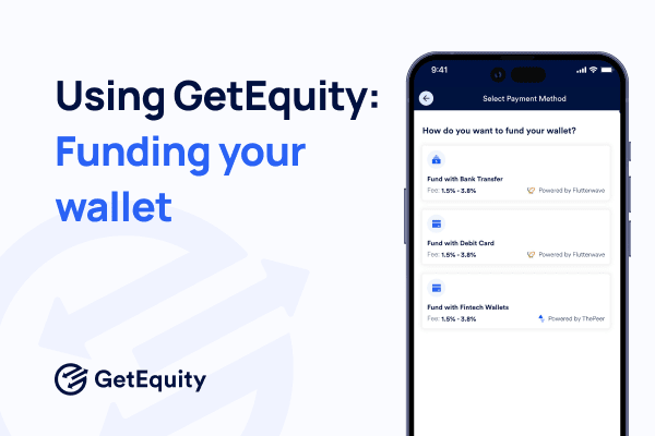 Using GetEquity: Funding your wallet