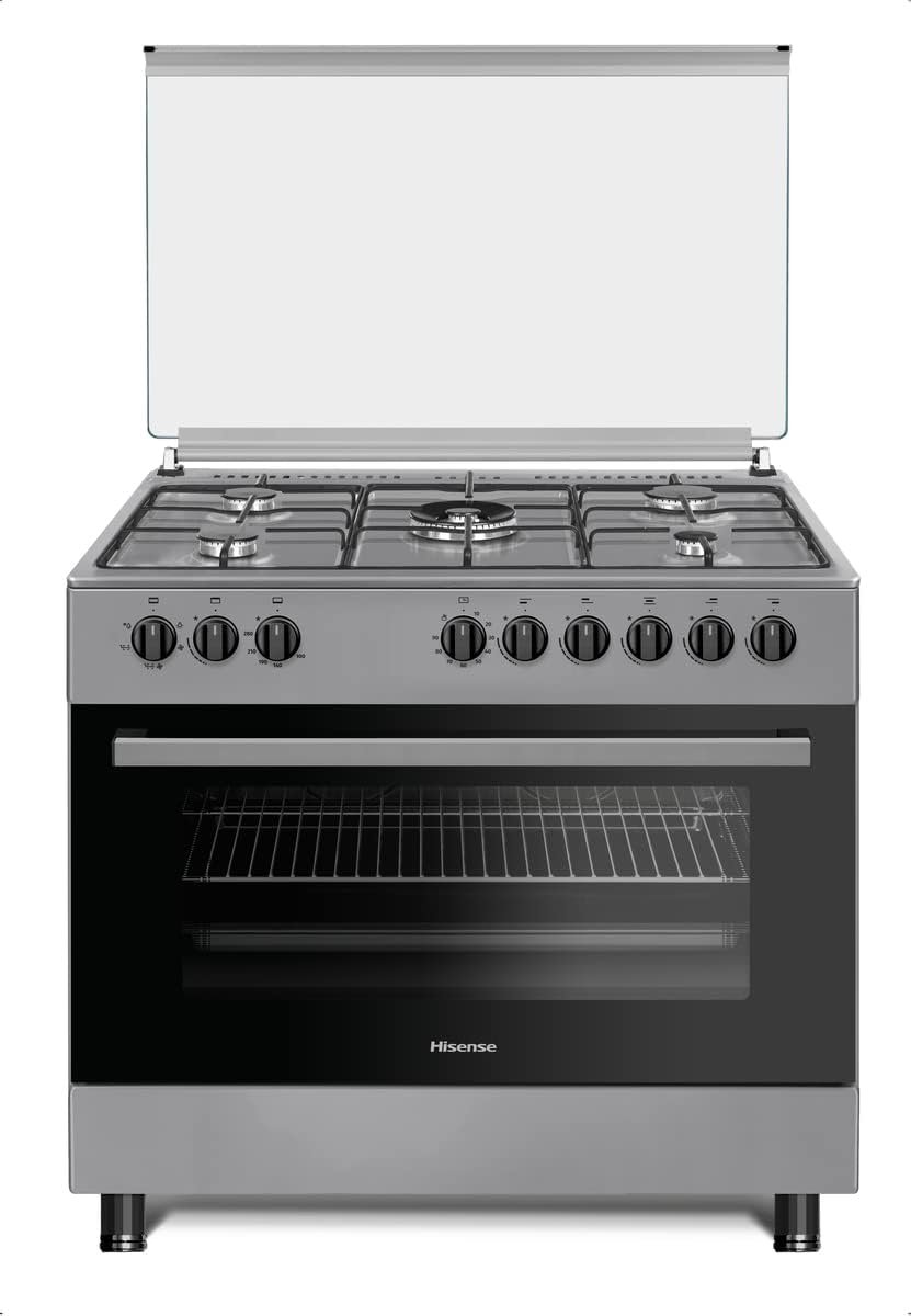 Hisense 90 cm Freestanding Gas Cooker With Dual Fan, 105 Liters ...
