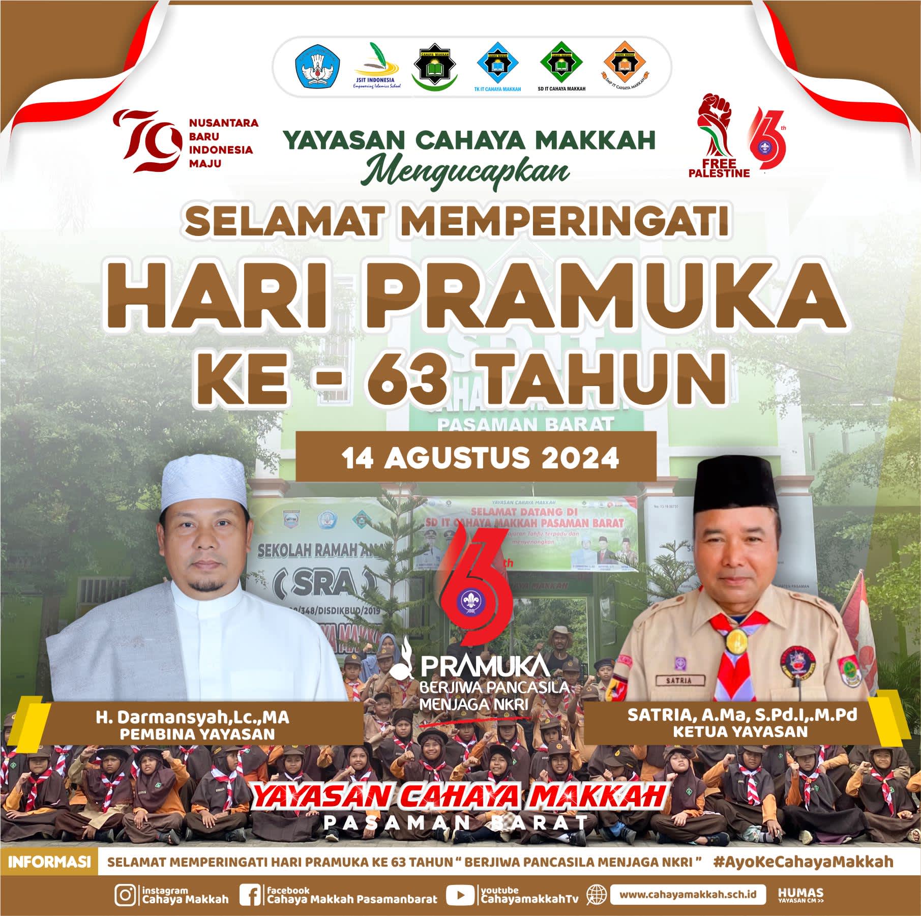 MEMPERINGATI HARI PRAMUKA KE - 63 TAHUN - Cahaya Makkah