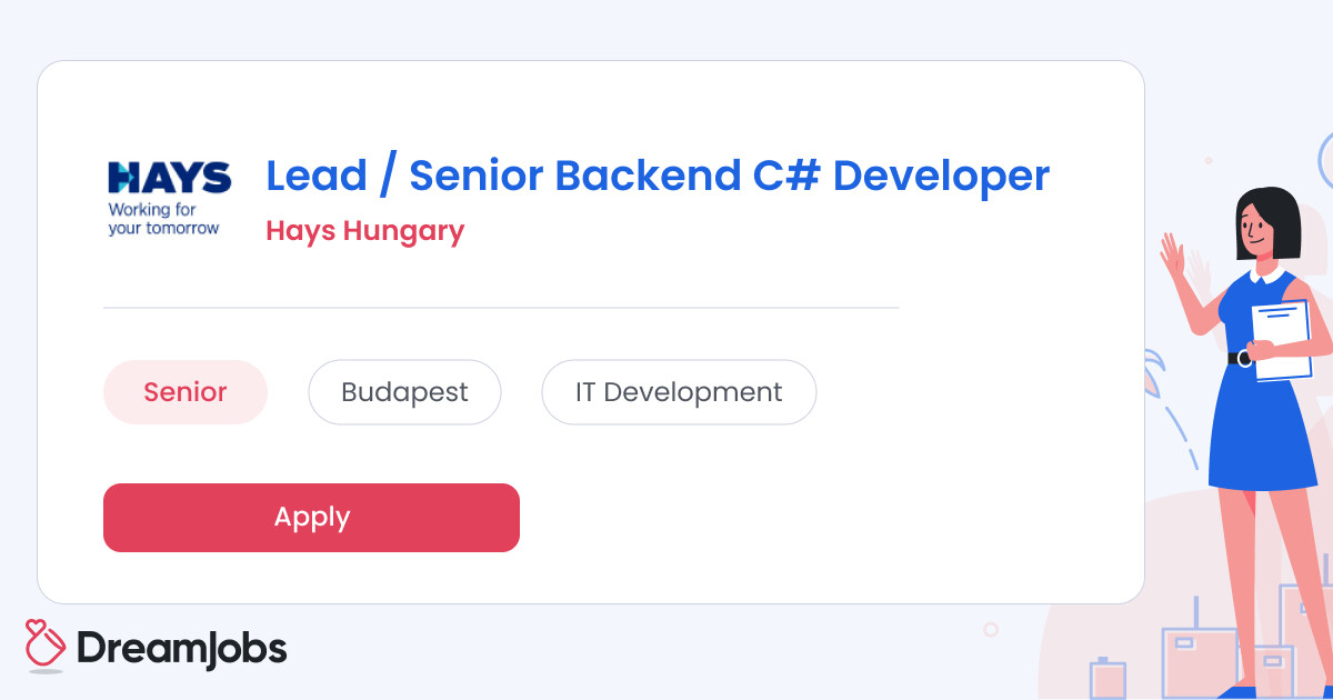 Lead / Senior Backend C# Developer @ Hays Hungary