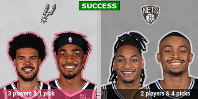 s/spurs - Blockbuster!!! Net's get 8 FRP in 2025!!! Spurs upgrade ...