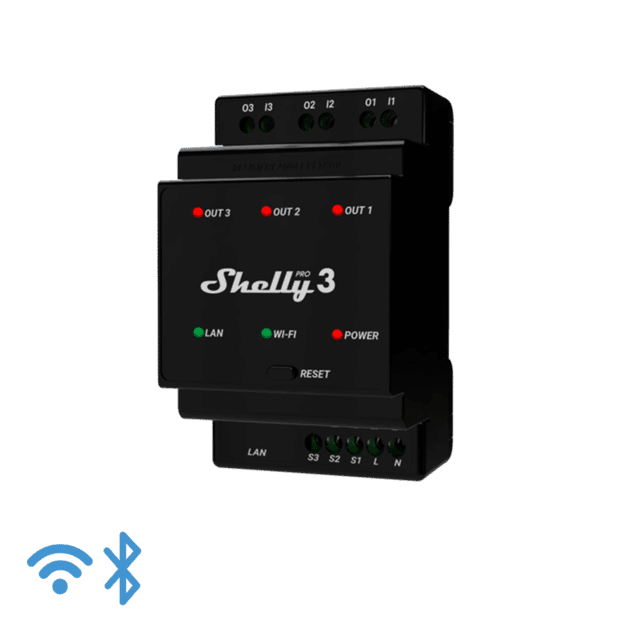 Shelly pro 3 ממסר חכם, המוצר המהפכני עבור בית חכם ב-Ozzi!