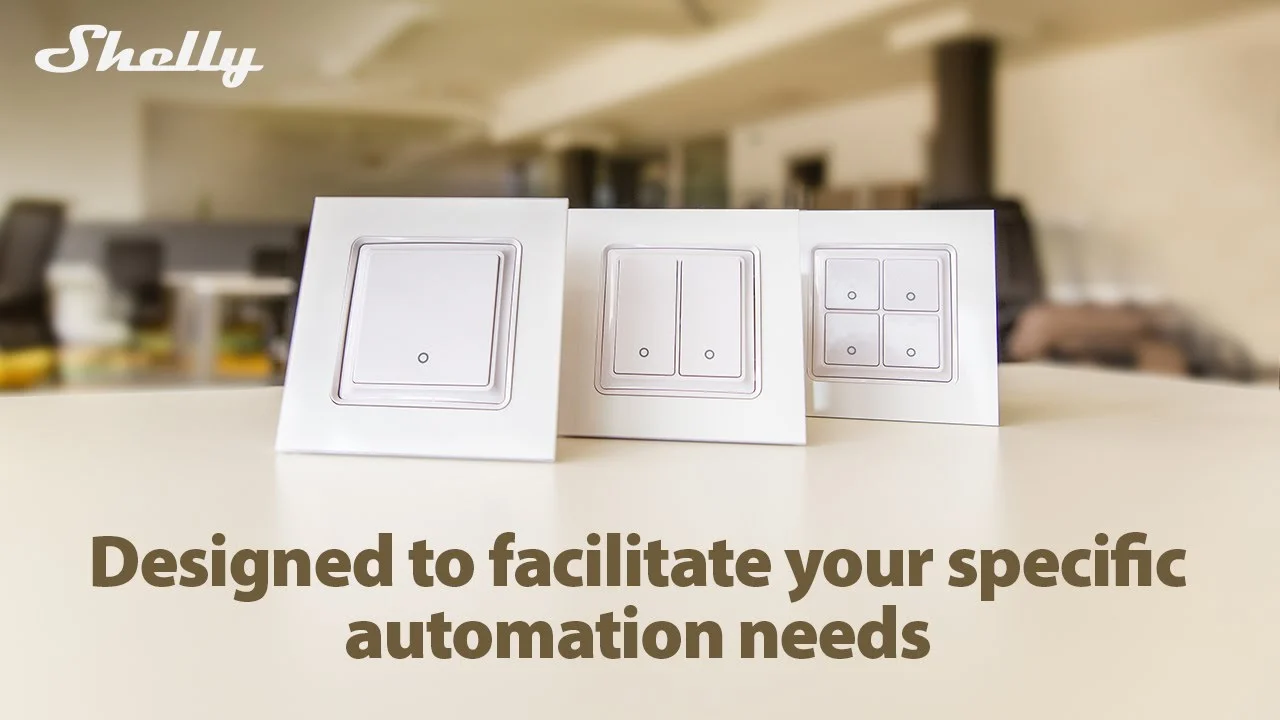 לחצן שלי Shelly switch 2 - אוזי - מהפכת הבית החכם