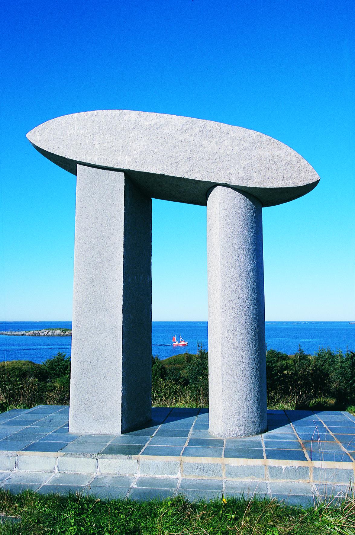 The Rokta Monument at Gossen island - Fjord Norway