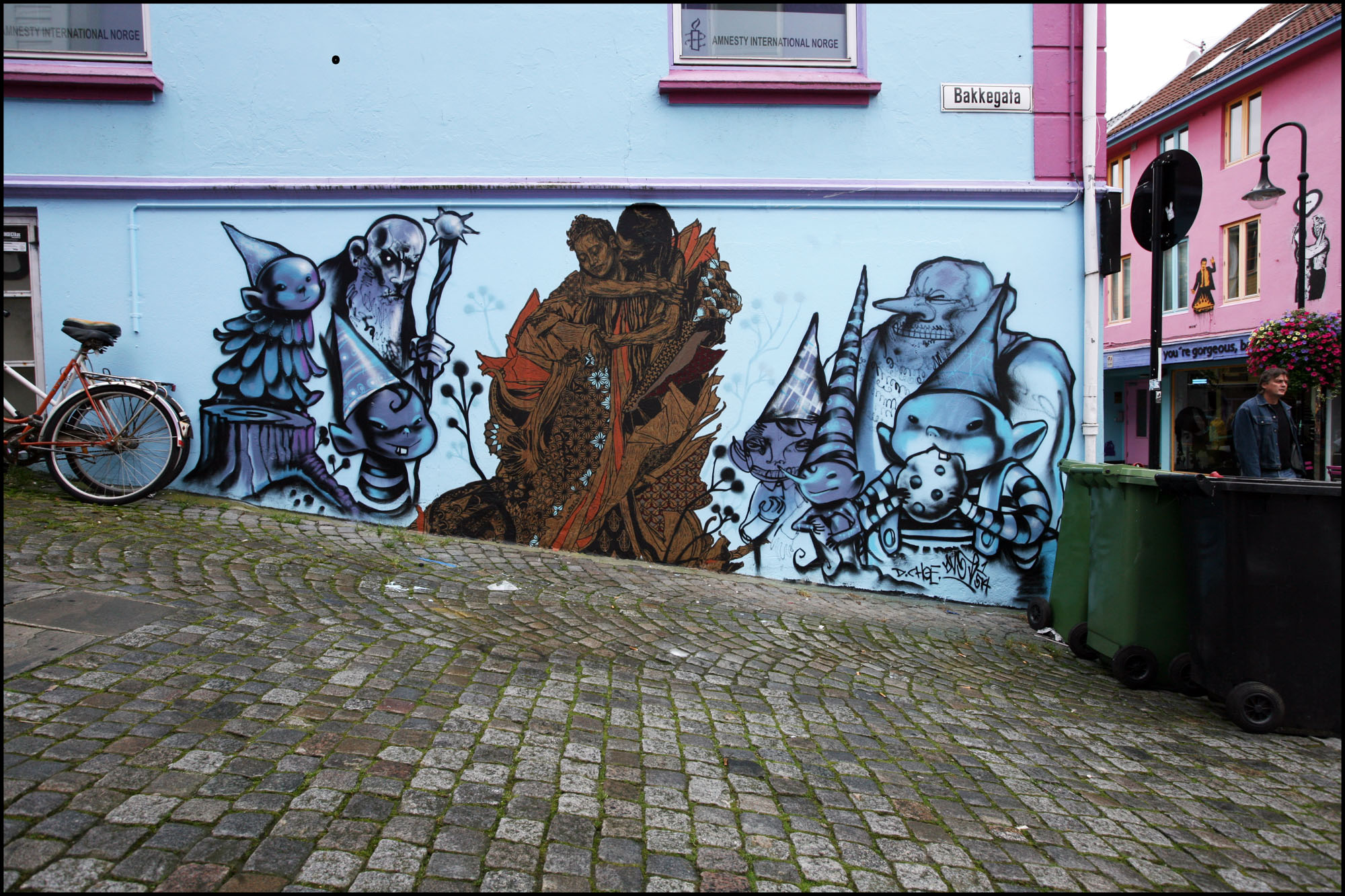 Stavanger Street Art: "Untitled" by David Choe and Swoon - Fjord Norway