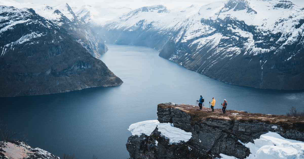Guided snowshoe adventure in the Sunnmøre alps - Fjord Norway