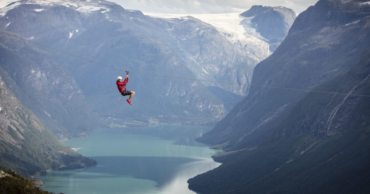Zipline in Loen - Fjord Norway