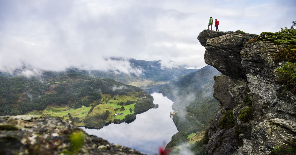 Hike to Himakånå in Nedstrand - Fjord Norway
