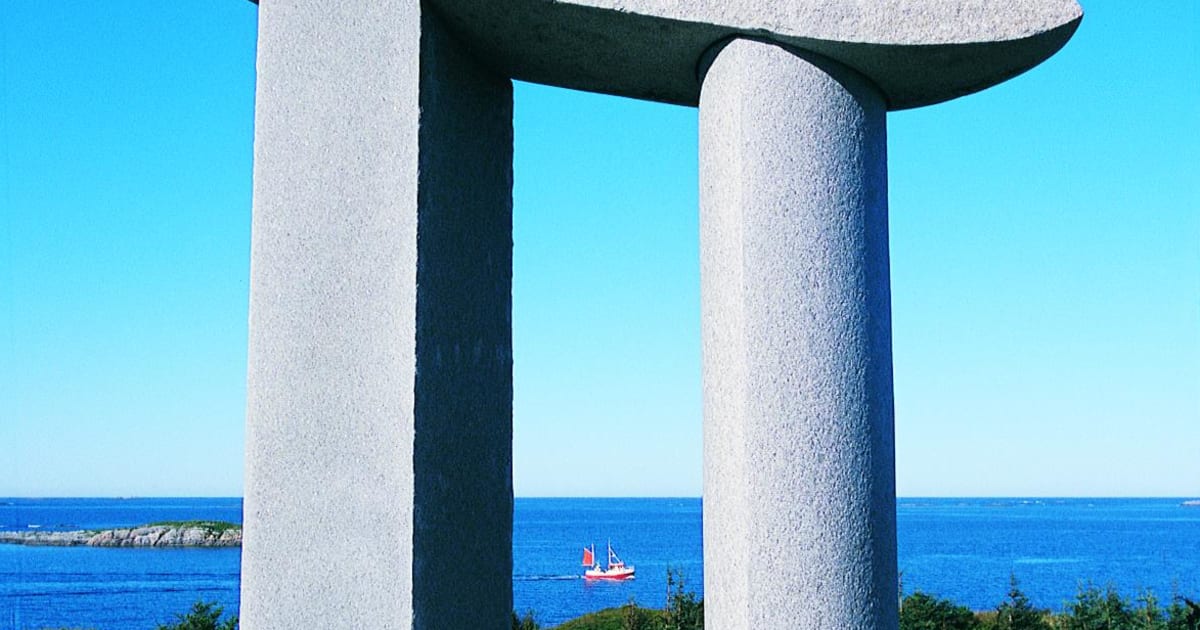 The Rokta Monument at Gossen island - Fjord Norway