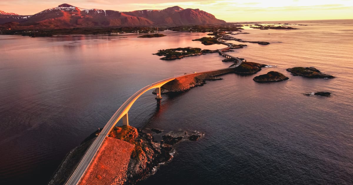 The world’s most beautiful road – the Atlantic Road - Fjord Norway