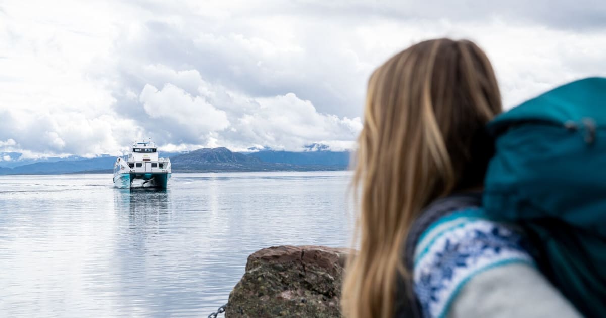 Express boat Kristiansund - Trondheim - Fjord Norway