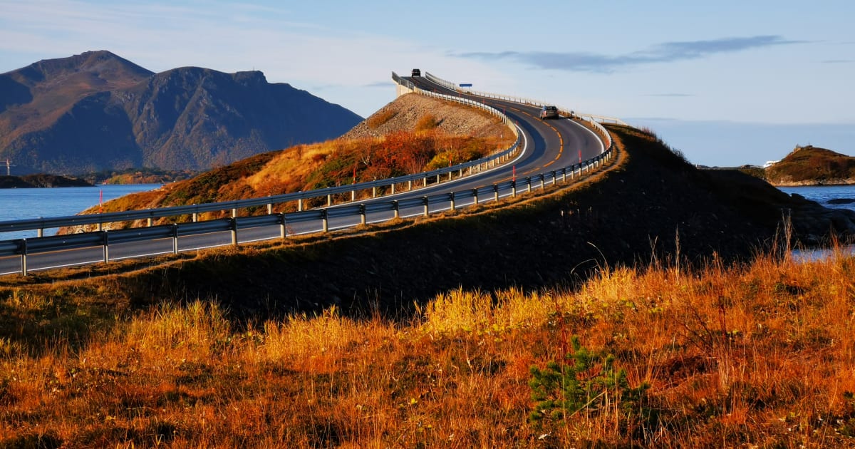 Guided bus excursion in Molde, the Fishing Village Bud and the Atlantic ...