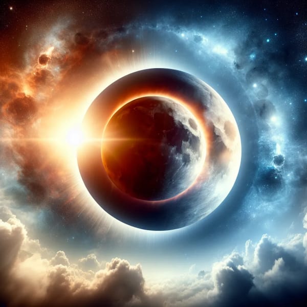 Cómo se representan los eclipses en el arte