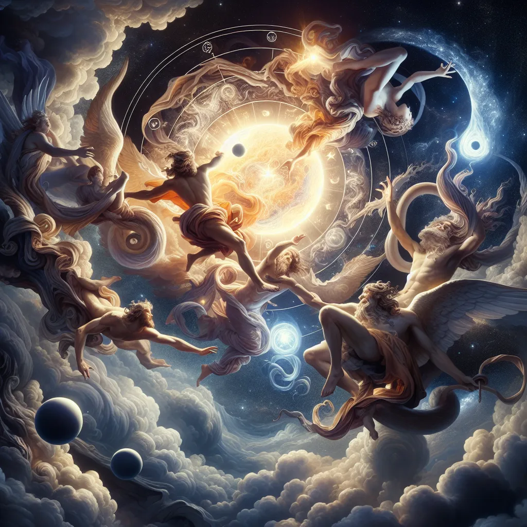 Mythology of the stars in the sky