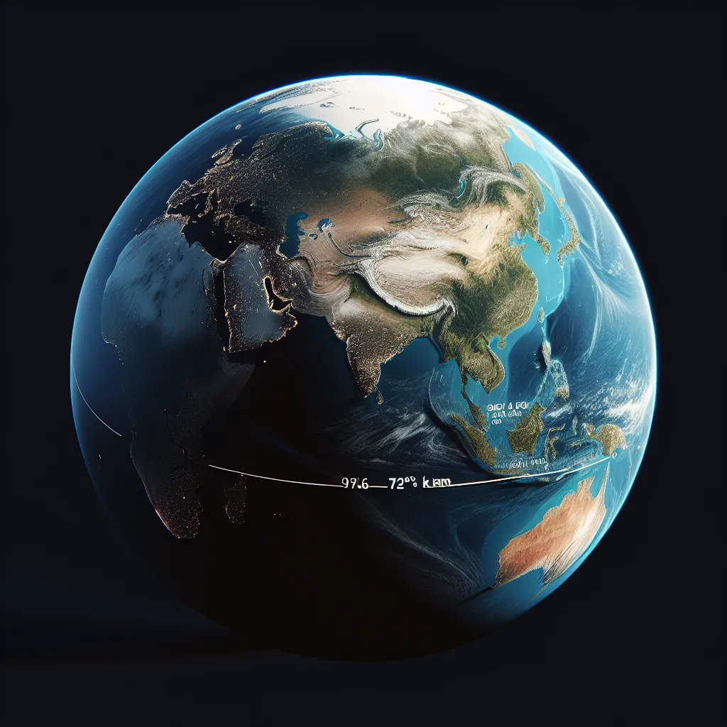 Earth diameter in km