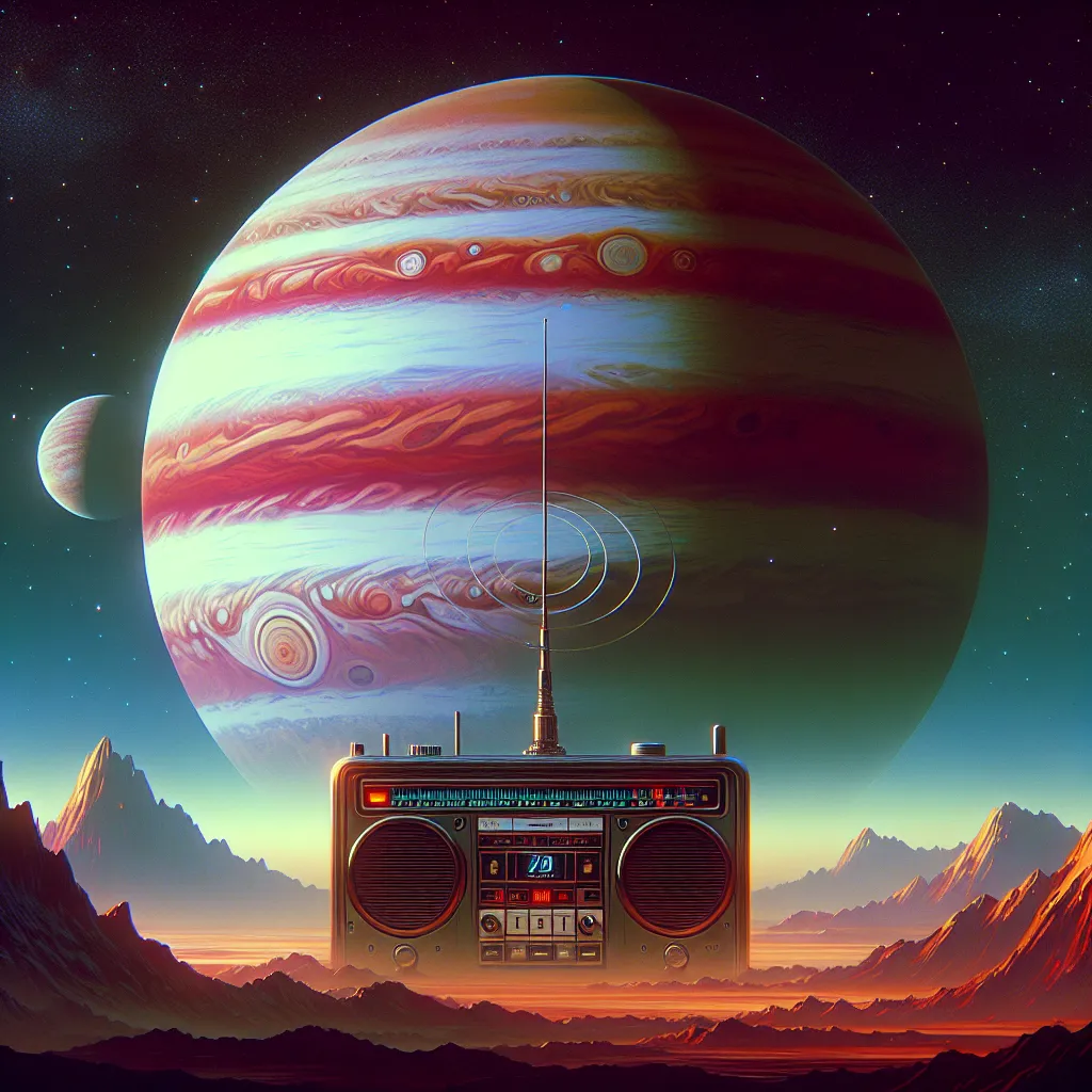 Planet jupiter radio