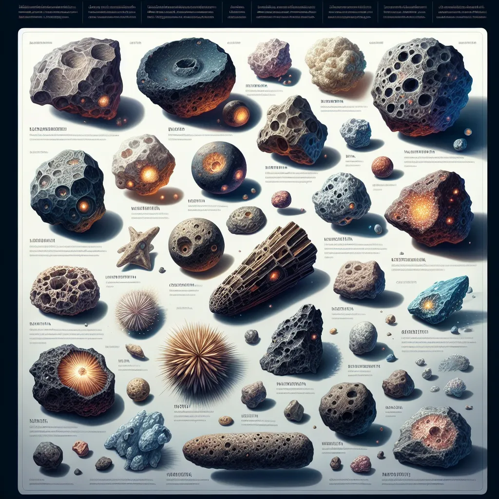 Classification and characteristics of meteorites
