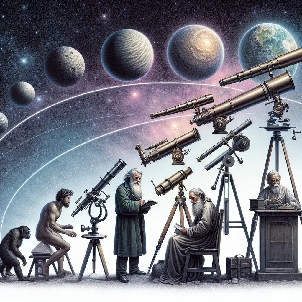 The evolution of astronomy through time.