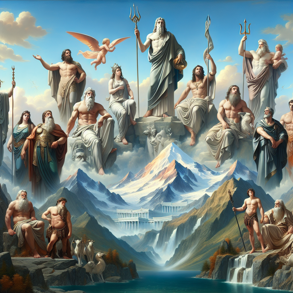 Mitología griega los doce dioses del Olimpo