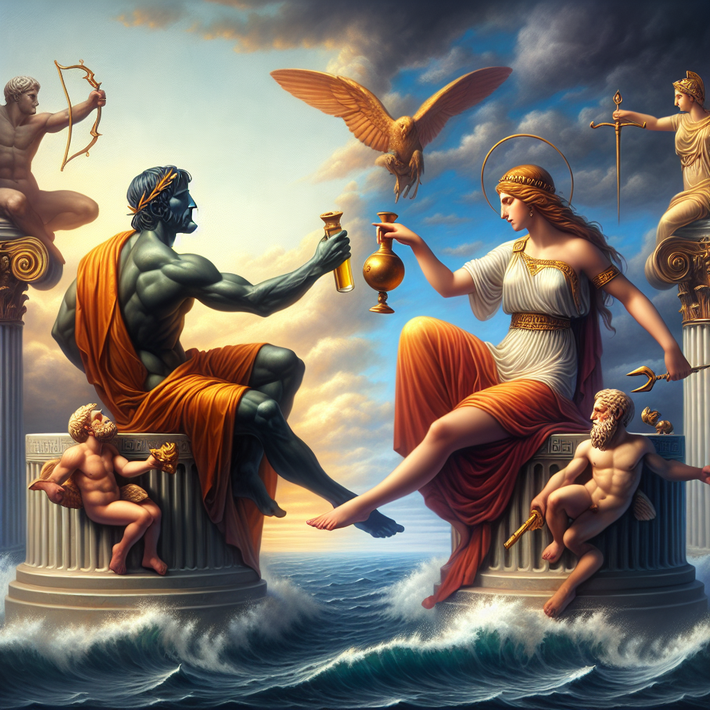 Relationship between Greek and Roman myths