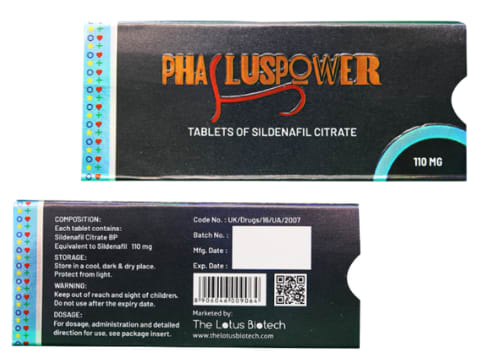 Phallus Power 110mg| Sildenafil Citrate | Use & Interactions
