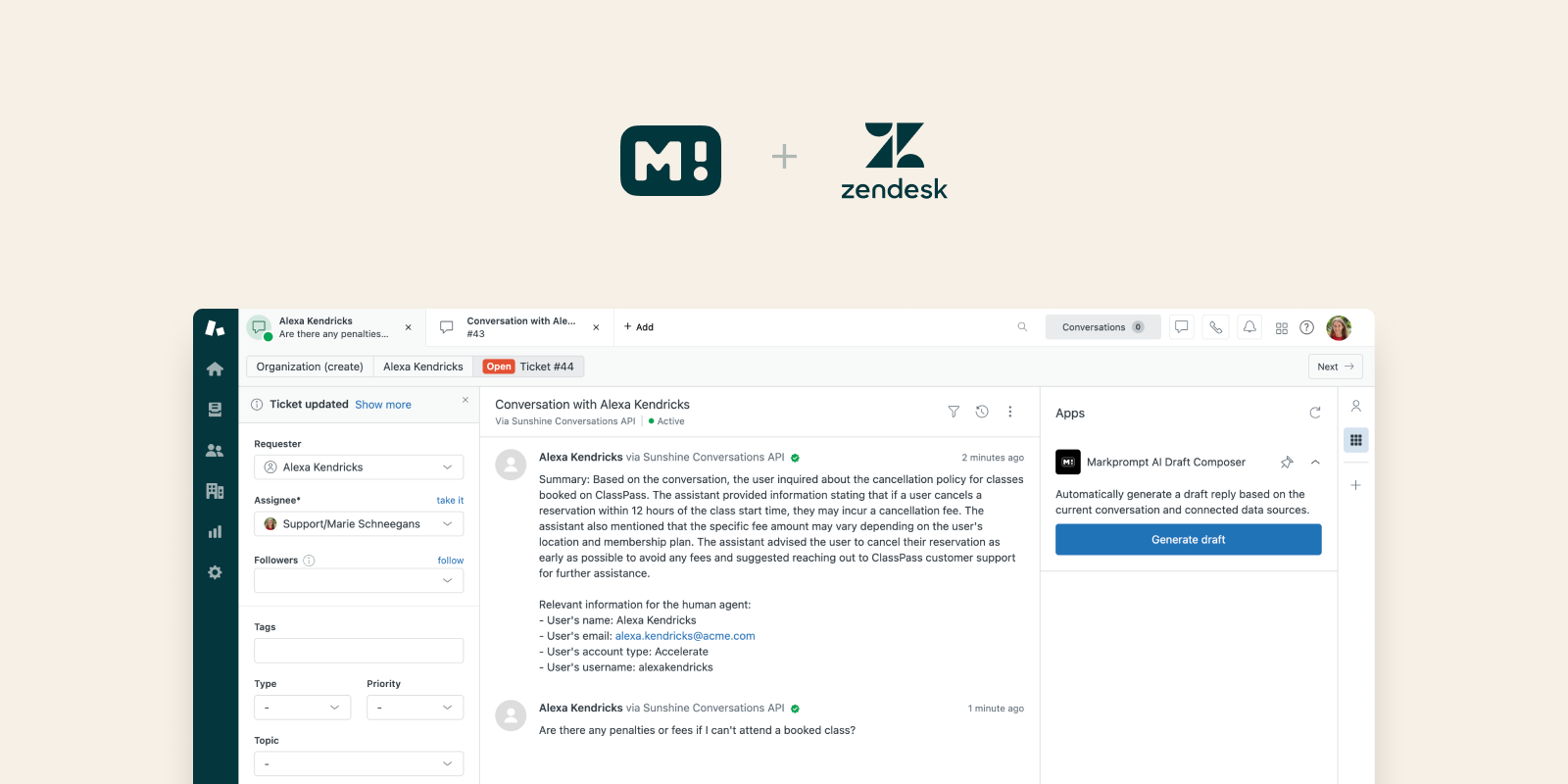 Introducing AI Draft Composer for Zendesk | Markprompt Blog Introducing AI Draft Composer for Zendesk | Markprompt Blog