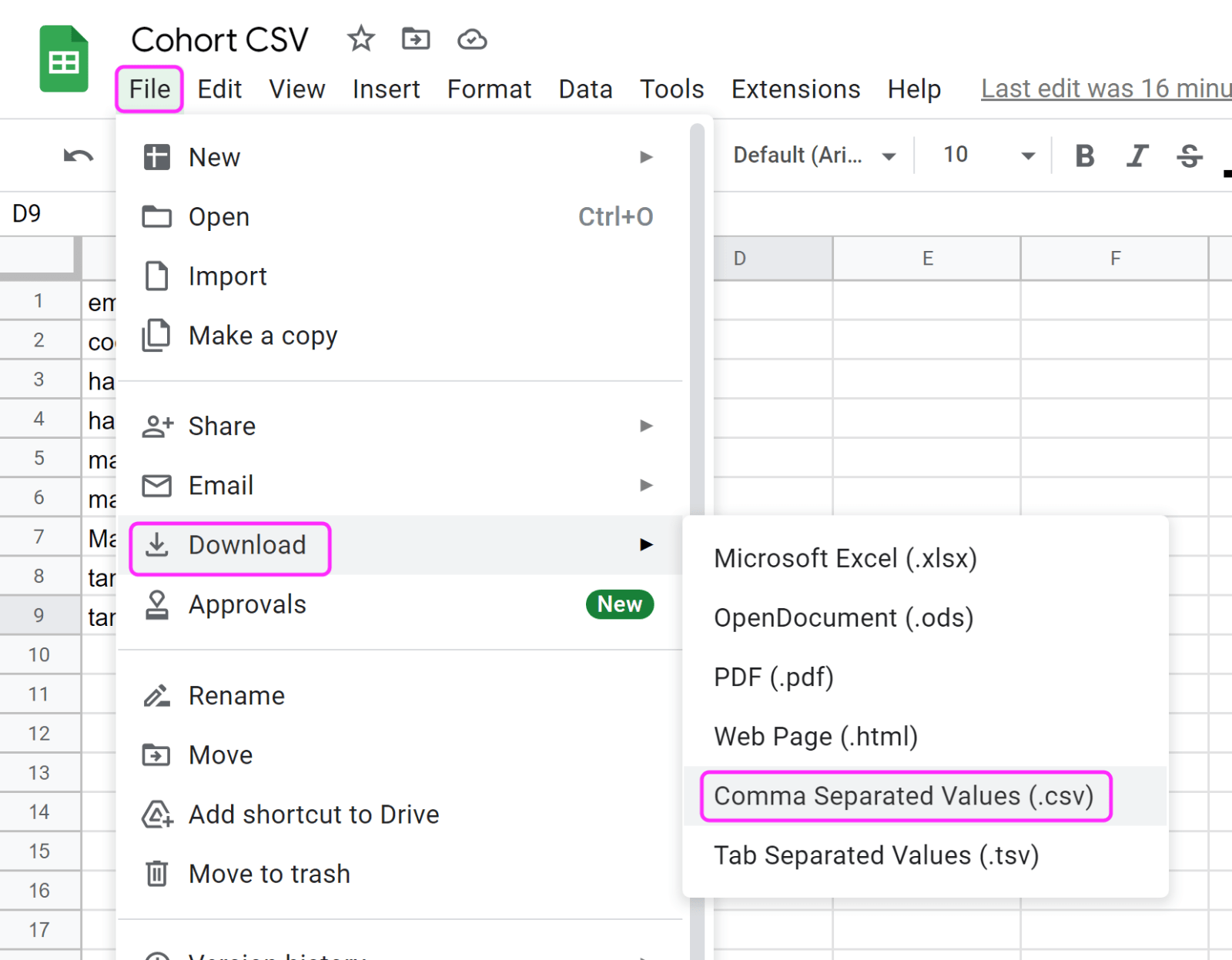 Assign Students to Cohorts via CSV files