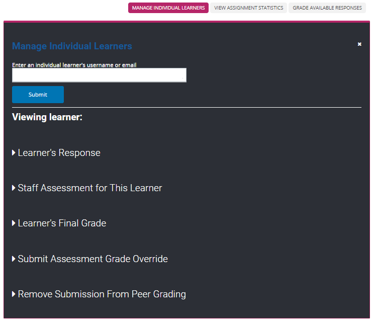 Managing Live Open Response Assessments