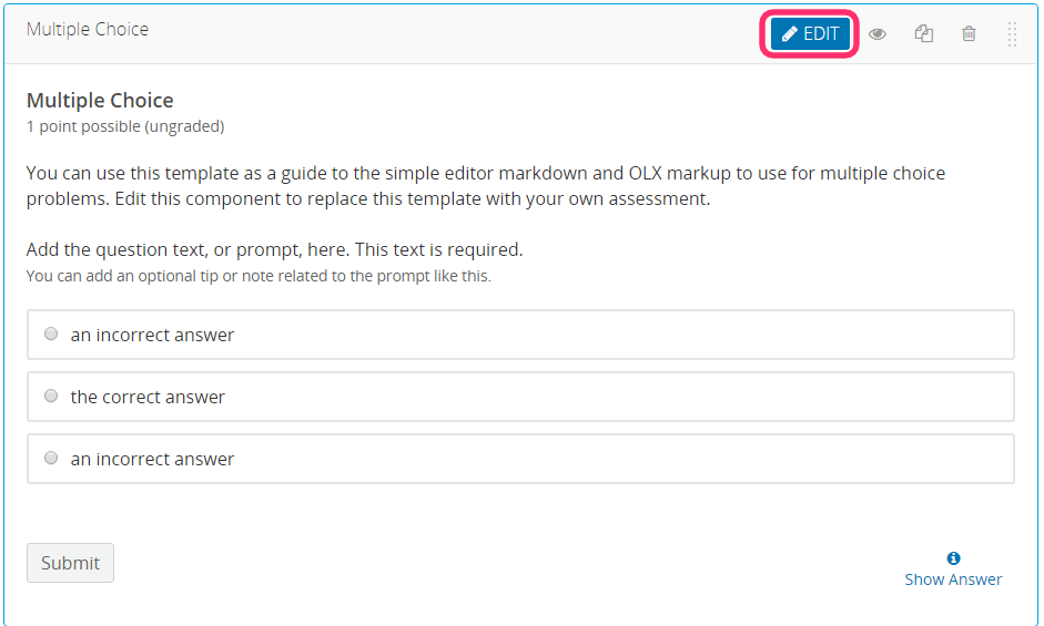 Setting the Maximum Attempts on a Problem