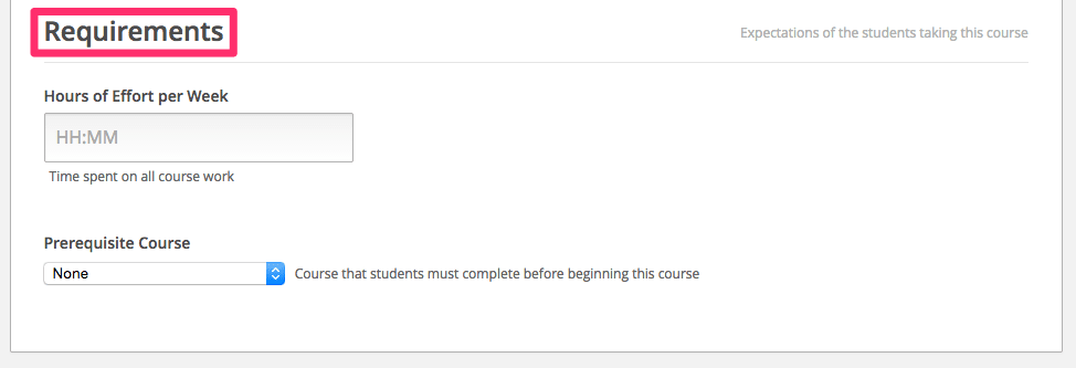 Setting Up Prerequisite Courses