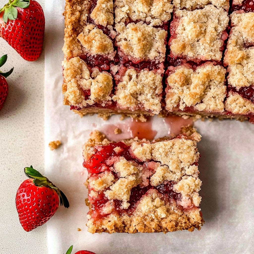 Strawberry Crumb Bars: Irresistibly Sweet Delight - Family Recipe World