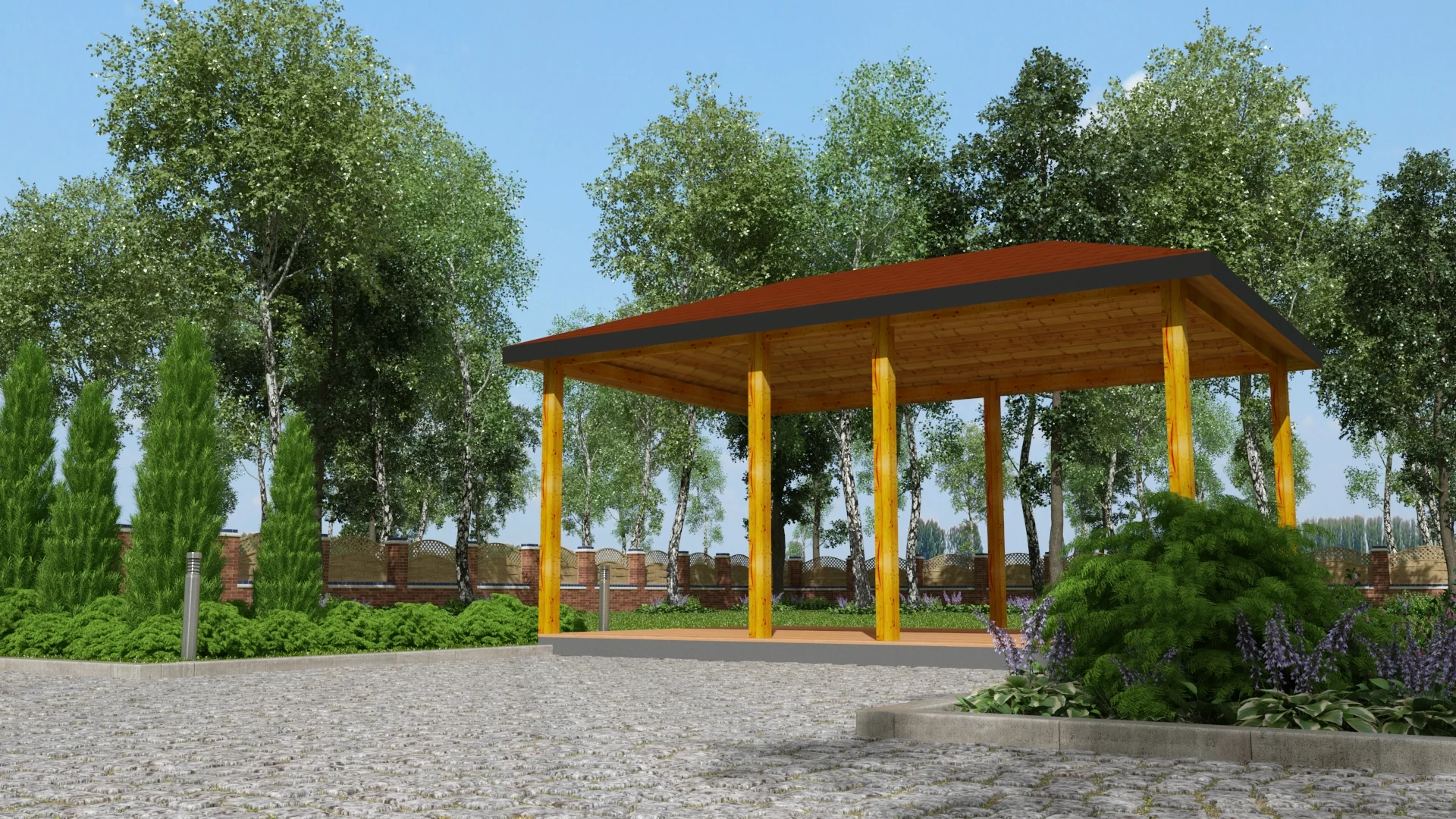 Prefabricated Wooden Gazebo 001