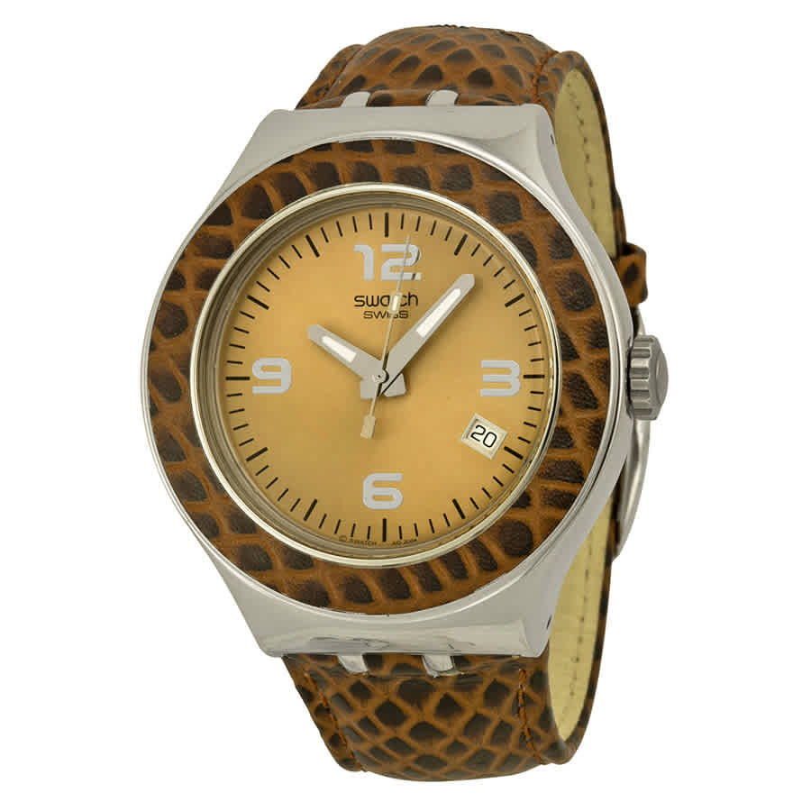 Swatch Open Box - Wild Roar Irony Nabab Watch Yns421 In Brown | ModeSens
