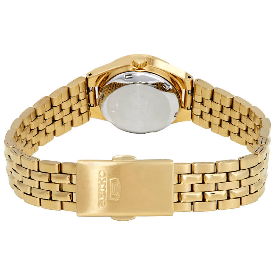 Seiko Series 5 Automatic Gold Dial Ladies Watch Syma04 In Gold / Gold ...