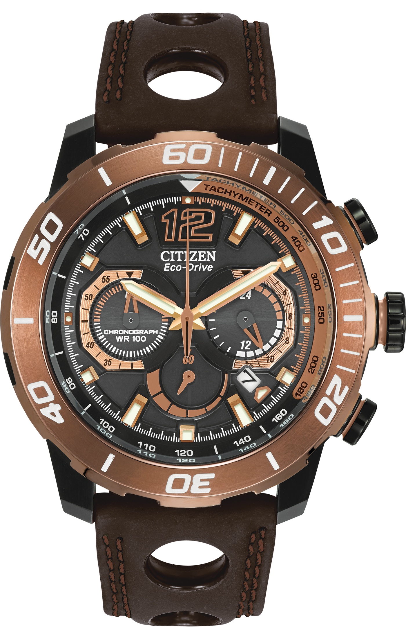 Citizen Primo Chronograph Black Dial Mens Watch Ca4088-00e In Black ...