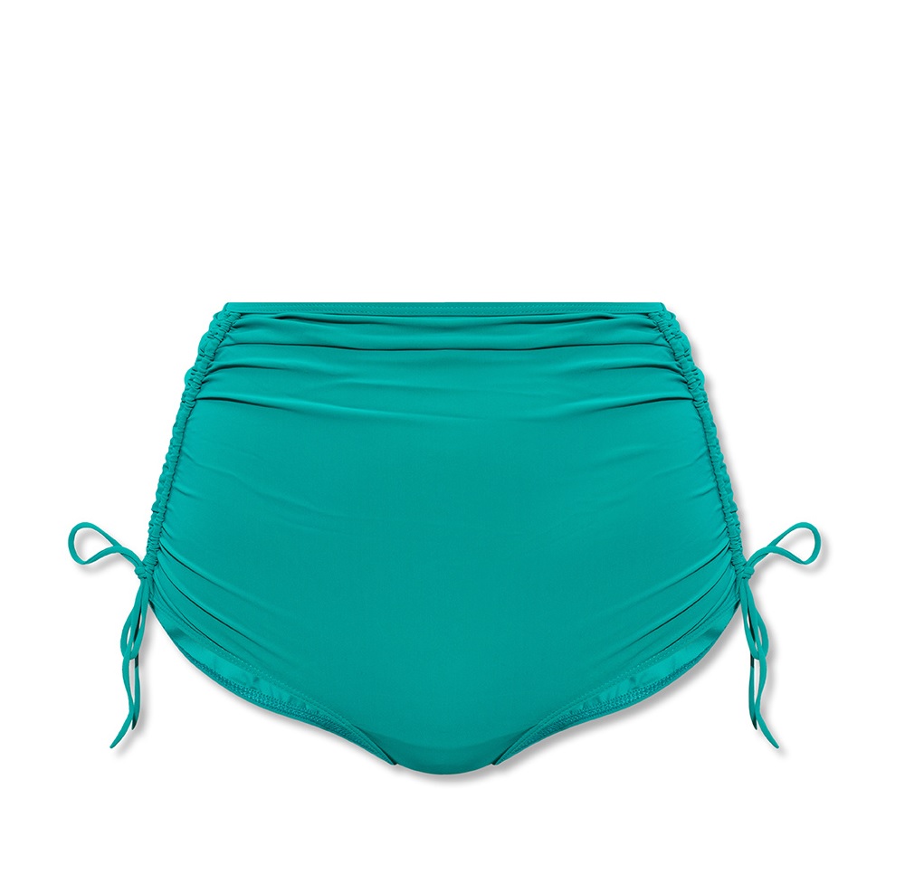 Isabel Marant Selaris Ruched Bikini Briefs In Green | ModeSens