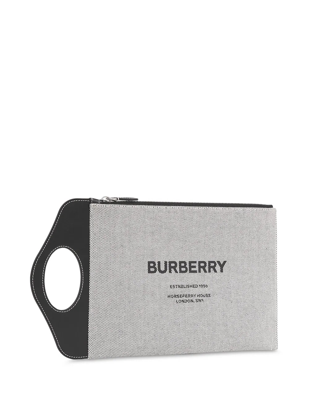 Burberry Mens Black Logo-print Pocket Pouch | ModeSens